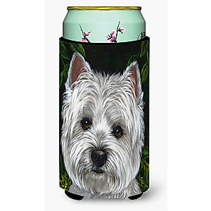Caroline's Treasures PPP3201TBC Westie Baby Face Tall Boy Hugger Can Cooler Sleeve Hugger Machine Washable Drink Sleeve Hugger Collapsible Insulator Beverage Insulated Holder