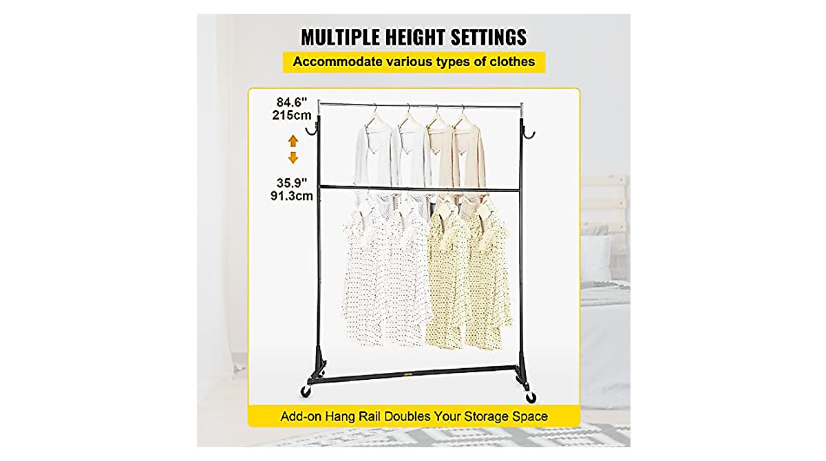 Buy VEVOR Z Rack - Heavy Duty Clothing Rack