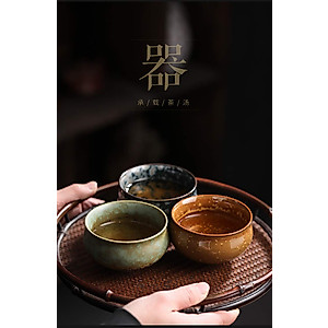 Handmade Tea Cup,Tea Cup Set of 5,Kung Fu Tea Cup,Tea Cup Without Handle,Small teacups Bulk,Traditional Chinese Tea Cup