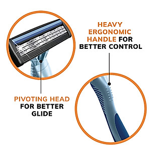 BIC Flex 3 Titanium Men’s Disposable Razors With 3 Blades, Ideal Razor For Face and Body Shaving, 8 Piece Razor Kit for Men