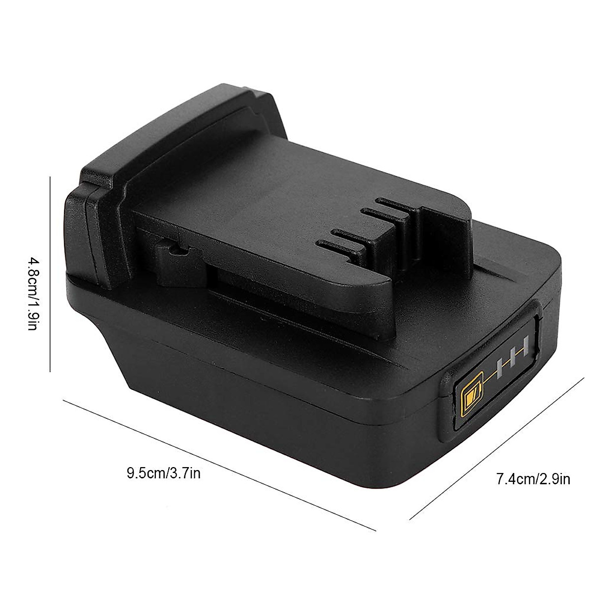 Fafeicy Battery Adapter, Electric Drill Accessory Built‑in PCBA for Makita 18V to for, with Exquisite Craftsmanship, Light and Practical, for Makita 18V Lithium Ion