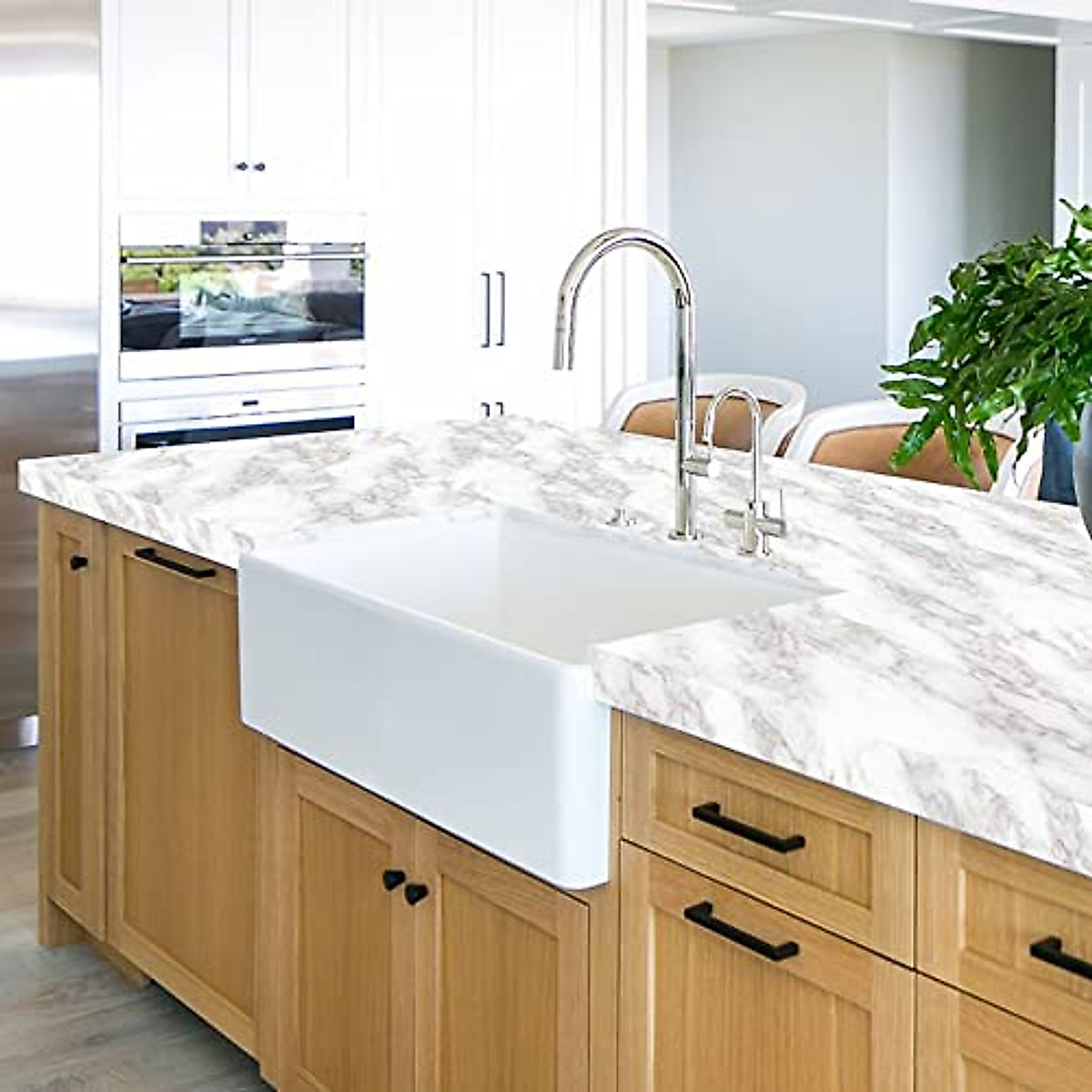 Arthome Marble Contact Paper Peel and Stick Wallpaper 17''x240'' Self Adhesive Decorative Vinyl Film Waterproof for Table,Countertop,Cabinet,Shelf Liner Removable Stick On Wall Covering