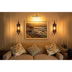 GAZELIGHTING Outdoor Light Fixture 18.5" H Porch Light Oil Rubbed Bronze Outdoor Wall Lights with Clear Glass Waterproof Outside Lights for House Patio Garage Frontdoor 1 Pack Bulb Not Included