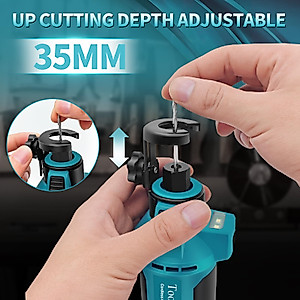 Cordless Drywall Cut-Out Tool for 18V Battery: Brushless Motor Tool (Battery Not Included) - Up 30000 RPM Variable Speed Rotary Ma-Kita Saw kit for Cutting,Paneling,and Ceiling Tiles