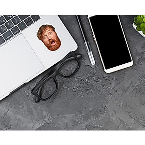 Personalized Face Stickers - Portrait | Sheet with 14 Stickers | Customized - Picture Decals | Waterproof | Funny Photo Stickers | Fancy Gift Idea