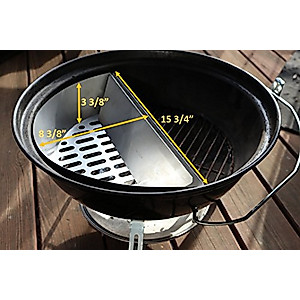 Slow 'N Sear Stainless Steel Charcoal Basket for 18" Charcoal Grills from SnS Grills