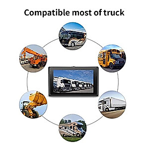 VSYSTO 3CH Truck Dash Cam, 3" LCD Screen HD 1080P Front & 720P Sides Backup Camera, Waterproof Infrared Night Vision Lens DVR for Semi Trailer Van Tractor Car Vehicle RV, G-Sensor Loop Recording
