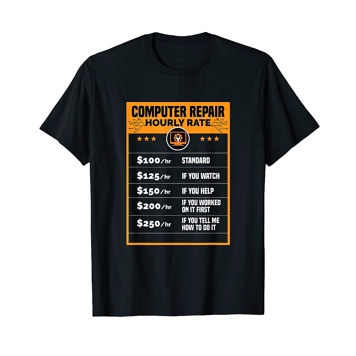 computer repair nerd for a Tech Support IT computer geek T-Shirt