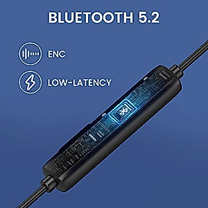 MORMOQUE G5 Bluetooth Headphones,V5.2 Wireless Bluetooth Earbuds w/Mic in-Ear Magnetic Neckband Earphone 30Hrs Playtime, IPX4 Sweatproof Deep Bass Headset for Phone Call Music Sports