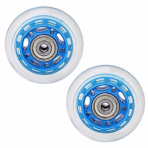 YOZUMD 6.2cm Office Transparent Silent Mute Caster Wheel Luggage Cart Trolley Skate Accessory Blue