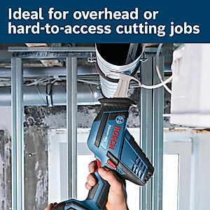 BOSCH GXL18V-496B22 18V 4-Tool Combo Kit with Compact Tough 1/2 In. Drill/Driver, Two-In-One 1/4 In. and 1/2 In. Bit/Socket Impact Driver, Compact Reciprocating Saw, LED Worklight and 2 Ah Batteries