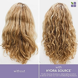 Biolage Hydra Source Detangling Solution | Detangles & Controls Static For Less Frizz & Fly-Aways | Renews Moisture | Paraben-Free | For Dry Hair | Vegan | Cruelty Free | 33.8 Fl. Oz