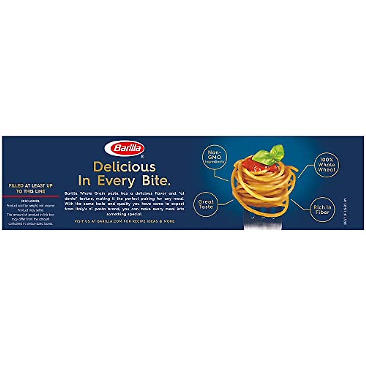 Barilla Whole Grain Pasta, Spaghetti, 16 Ounce (Pack Of 20)