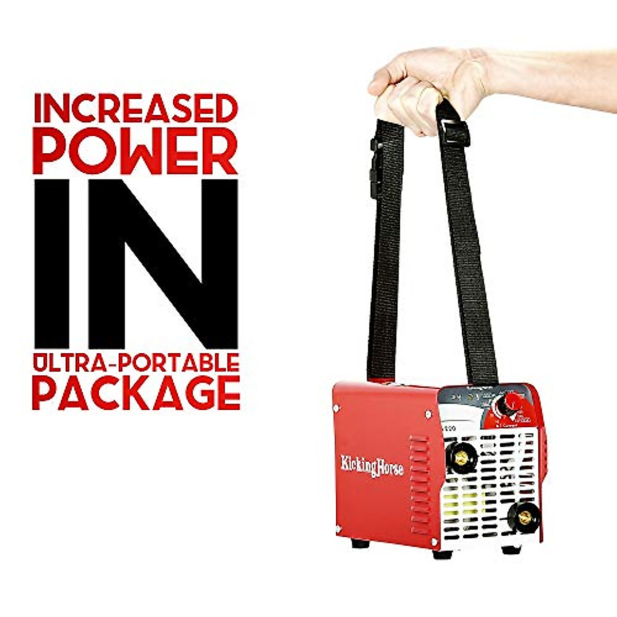 KICKINGHORSE A220 CSA/US Certified ARC Welder 240V. High Power High Rating 220A 40K Hz IGBT Optimized for Generator/Extension Cord. Full-Metal Heavy Duty Body Structure - High Reliability&Durability