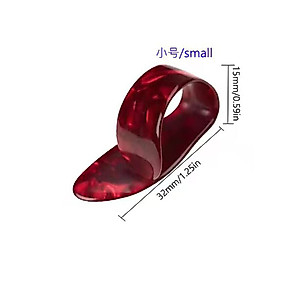 48 Pieces Thumb Finger Picks, Medium, Flat Thumbpicks Celluloid Guitar Thumb Picks for Acoustic Guitar (XG-03)