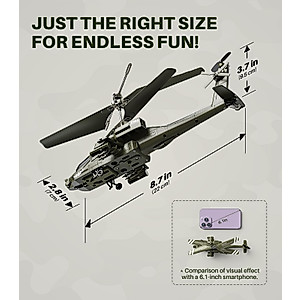 SYMA RC Helicopters, S51H Remote Control Helicopter 2.4GHz Military Army Helicopter Toys for Boys Girls Kids with Altitude Hold, One Key Take Off/Landing, LED Light, Low Battery Reminder