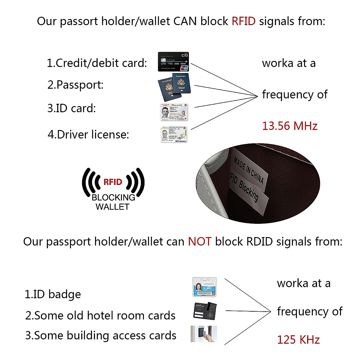 YALUXE Women's Leather Zipper Wallet RFID Blocking Multi Card Holder with Cellphone Pocket Large Capacity