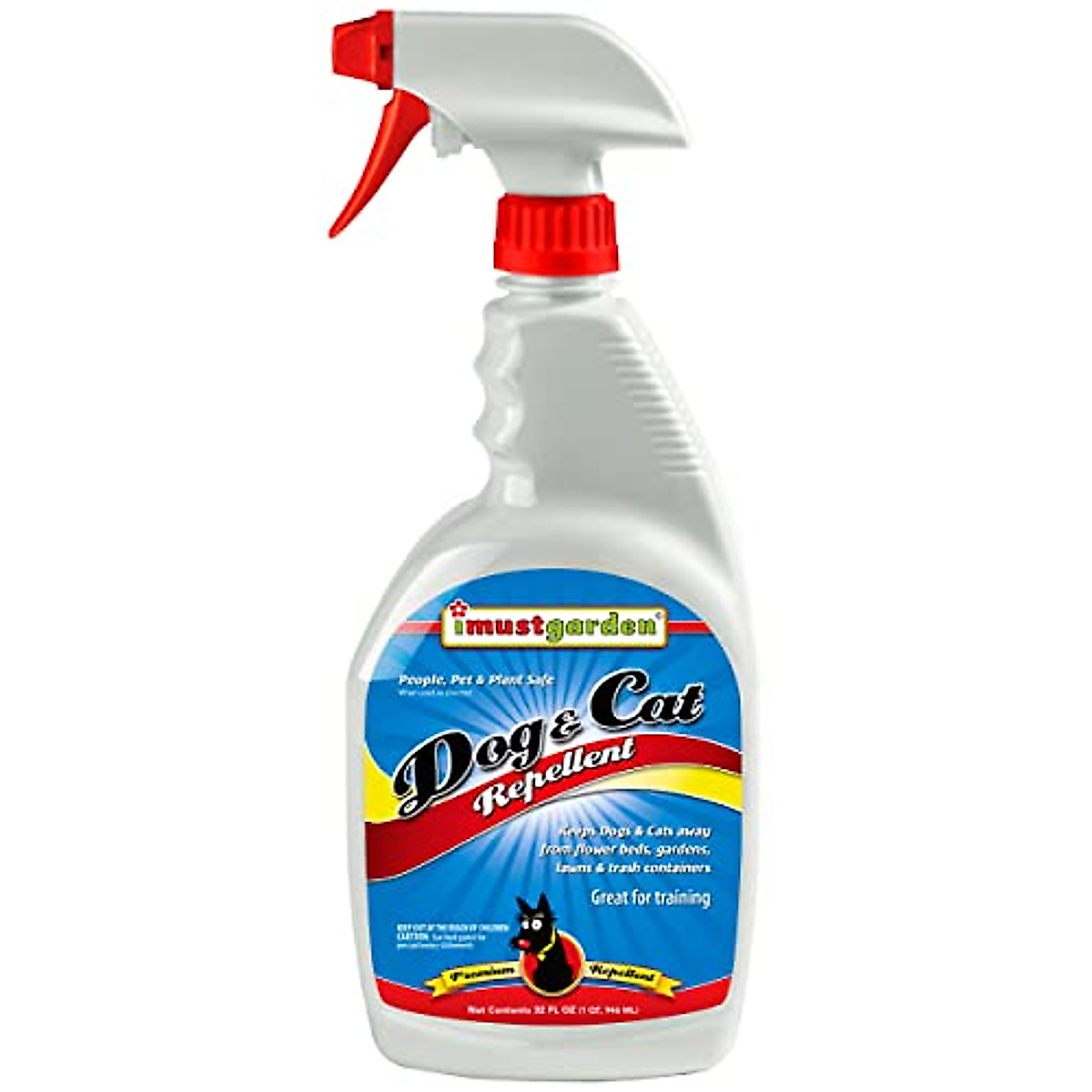 I Must Garden Dog and Cat Repellent: All Natural Spray to Stop Chewing and Repel from Yards, Plants, and Gardens – 32oz Easy Spray Bottle