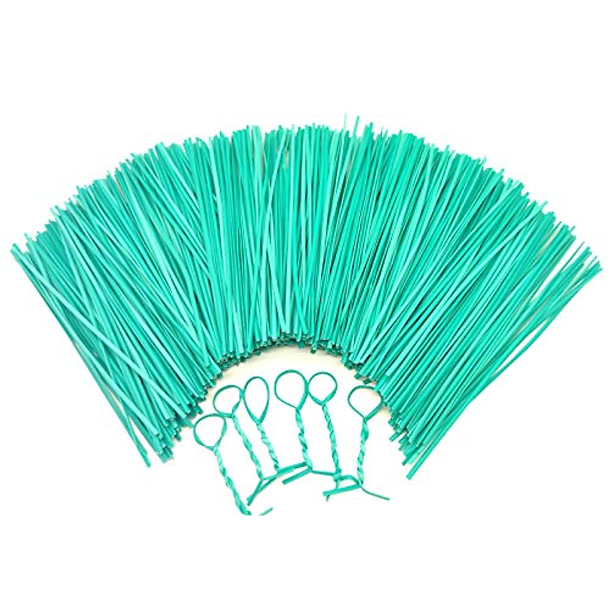 Green Garden Plant Ties,500pcs 6” Twist Ties for Bags, Vines and Cords,Garden ties for Tomato Cage,Plant Supports for Effective Growing