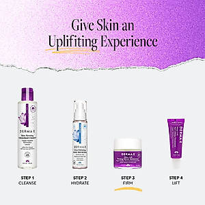 Derma E Firming DMAE Moisturizer - Copper Peptides, Resveratrol & Kakadu Plum - Supports Collagen and Elastin Health– Vegan Facial Skin Care, 2oz