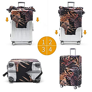 TRAVEL KIN Luggage Cover Washable Suitcase Protector Anti-scratch Suitcase cover Fits 18-32 Inch Luggage