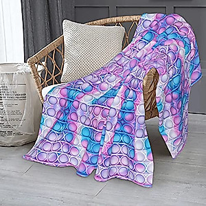 Ultra-Soft Blanket 3D Printing Flannel Throw Blanket for Couch Sofa Bed Throw Size Super Cozy and Comfy for All Seasons 7-50"x40"