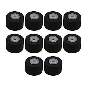 10x6.5x1.5mm Black Rubber Bearing Roller Guide Pulley Bearing Wheel Pinch Roller