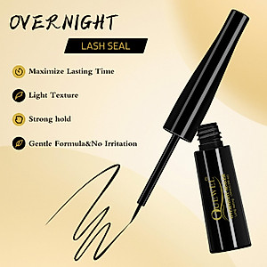 QUEWEL 10ML Lash Clusters Overnight Seal Long-Lasting Mild Formula Cluster Lashes Seal +Lash Clusters Glue Remover 150ml Cluster Lashes Remover for DIY Lash Extensions