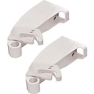 Lemans II Set 2-Shelf Lazy Susan with Soft-Close for Blind Base Corner Cabinets, Chrome and White (723 sq. Model 45, Tray Size: 15", Swings Left)