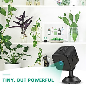 OLYAXEN Mini Spy Camera WiFi Hidden Camera Night Vision 4K HD Spy Cam for Home Security Easy to Set Wireless Indoor Smallest Camera with Motion Detection IP Camera Remote Viewing