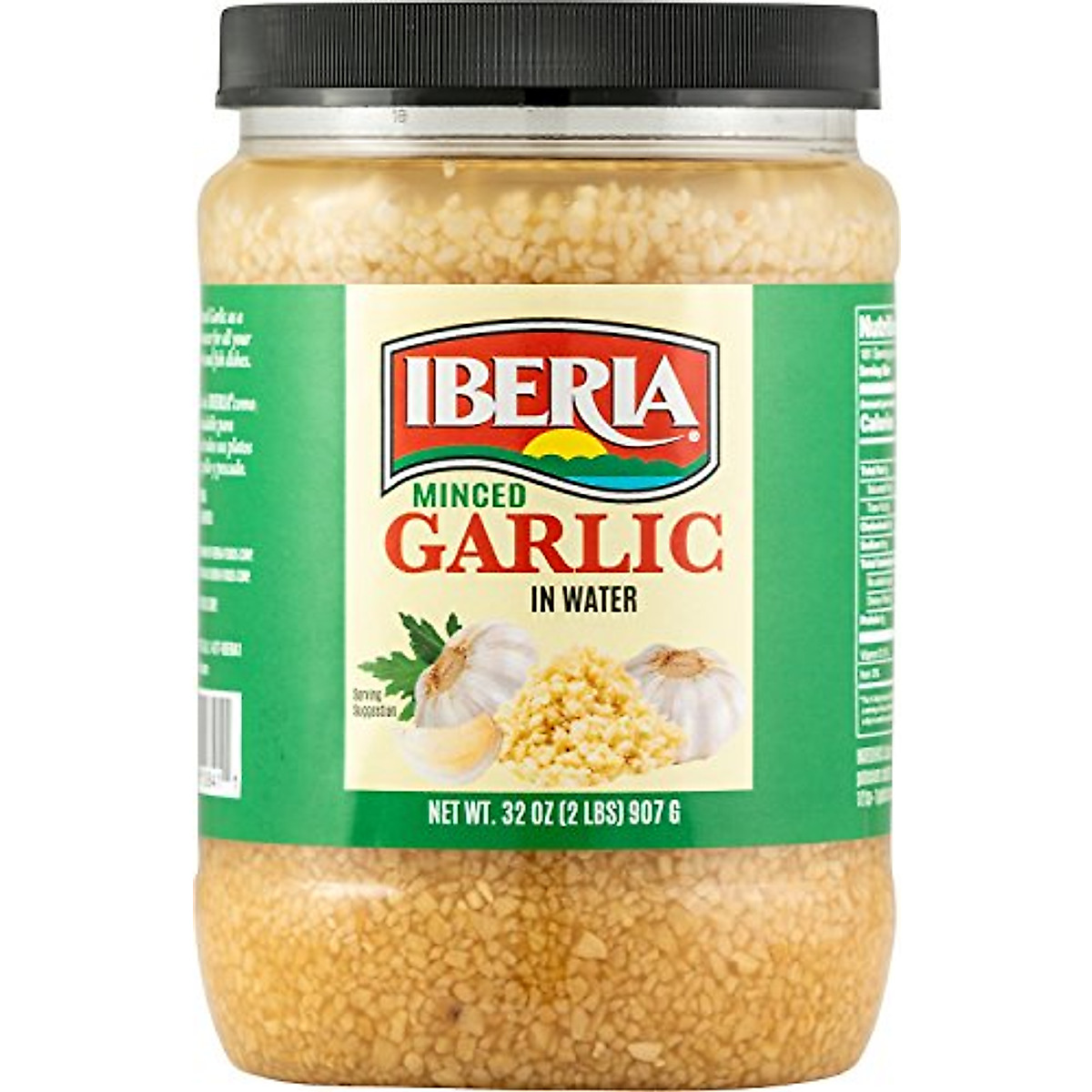 Iberia Minced Garlic In Water, 32 Ounce