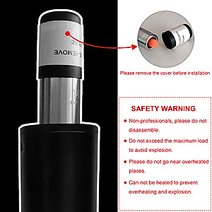 TIANSHU Chair Cylinder Replacement, Heavy Duty(450lbs) Gas Cylinder for Office Chairs, Pneumatic Piston Gas Lift Universal Size (Small, Black)