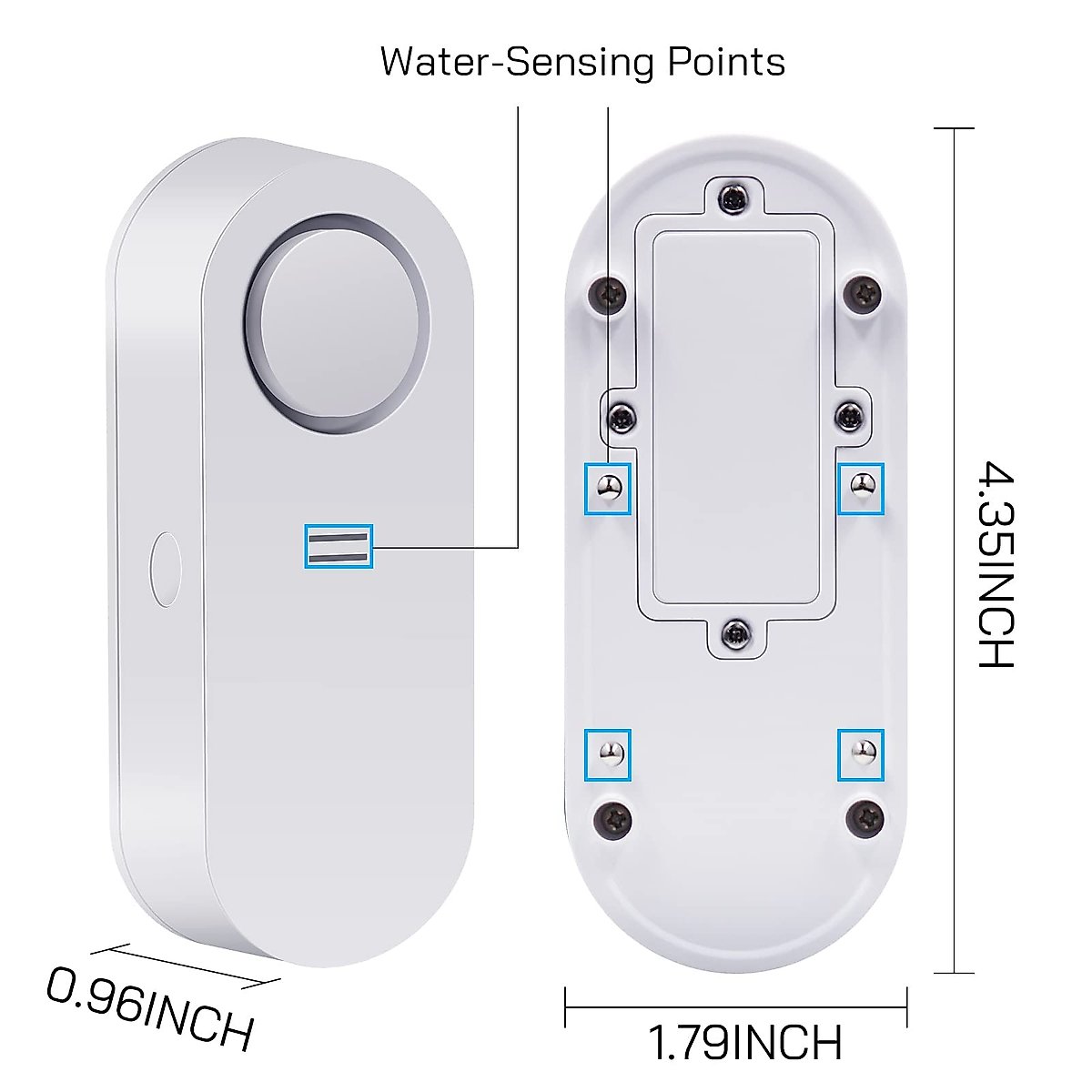 AGSHOME Water Detector Alarm, wifi Water Sensor 5-pack & Hub Kit,120db Alarm and App Alerts, Leak and Drip Alert , for Home, Basement (Not support 5G WIFI)