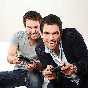 SENHAI Controller Kit for Sega Genesis, 2 Pack 6-Button Controller for Classic Sega Genesis and a 6 Feet Standard AV Cable RCA Connection Cord for Sega Genesis 2 & 3