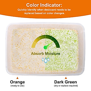 1000g(2.2LBS) Silica Gel Flower Drying Crystals, Silicate Desiccant for Drying Flowers, Reusable Flower Preservative, Color Display Fine Crystals Desiccant