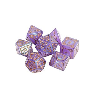 3DEGOS Jumbo Demon Queen DND Dice Set for Dungeons and Dragons Gifts, D&D, D and D, Pathfinder, Accessories, D20, Polyhedral, Resin Dice, Metal, Dice Tray, Tower, Bag, Box