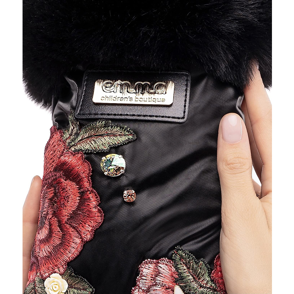 Warm Muff Stroller Gloves, Wind and Watert-Resistant, with Universal Fit, Kids Baby Pram Stroller Accessory, Anti-Freeze Gloves, Best for Freezing Cold Winter Conditions, Spring Blossom