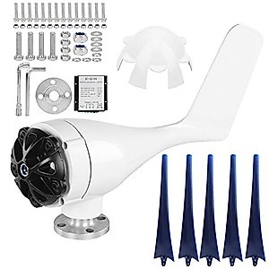 Low Vibration Wind Turbines Kit Small Wind Generator for Charging Boats for Marine Home Charging(blue, 48V)
