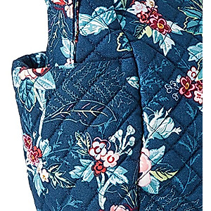 Vera Bradley Women's Cotton on the Go Crossbody Purse, Rose Toile - Recycled Cotton, One Size