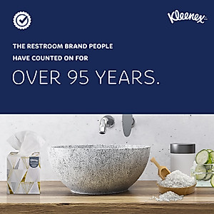 Kleenex Professional Facial Tissue for Business (03076), Flat Tissue Boxes, 12 Boxes / Convenience Case, 125 Tissues / Box, 1,500 Tissues / Case