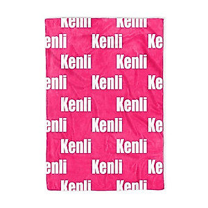 callie Personalized Name Throw Blankets for Kids Adults, Custom Soft Warm Flannel Blanket Gifts for Women Men Boys Girls Baby