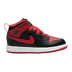 nike Air Jordan 1 Pre School Shoes Black/Fire Red-White DQ8424 060 - Size 11c