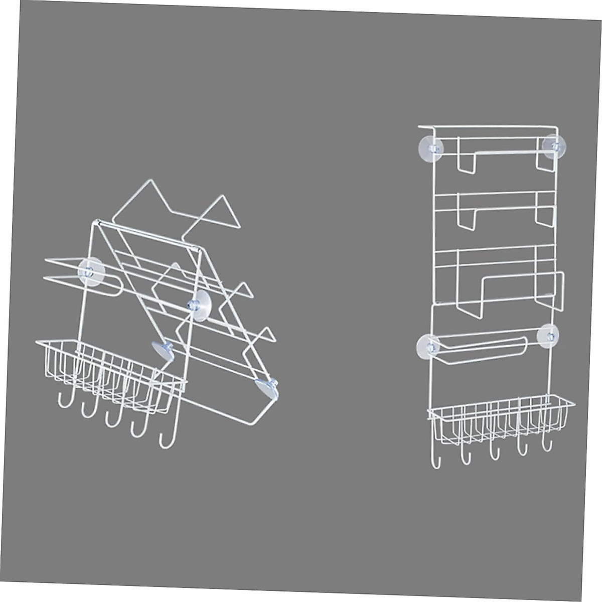 MAGICLULU Refrigerator Side Wall Shelf Multi-layer Storage Holder Copper Storage Rack Refrigerator Storage Rack Refrigerator Hanging Rack Foldable Storage Rack