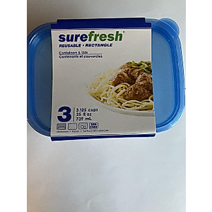 Sure Fresh Reusable and Rectangle Containers and Lids
