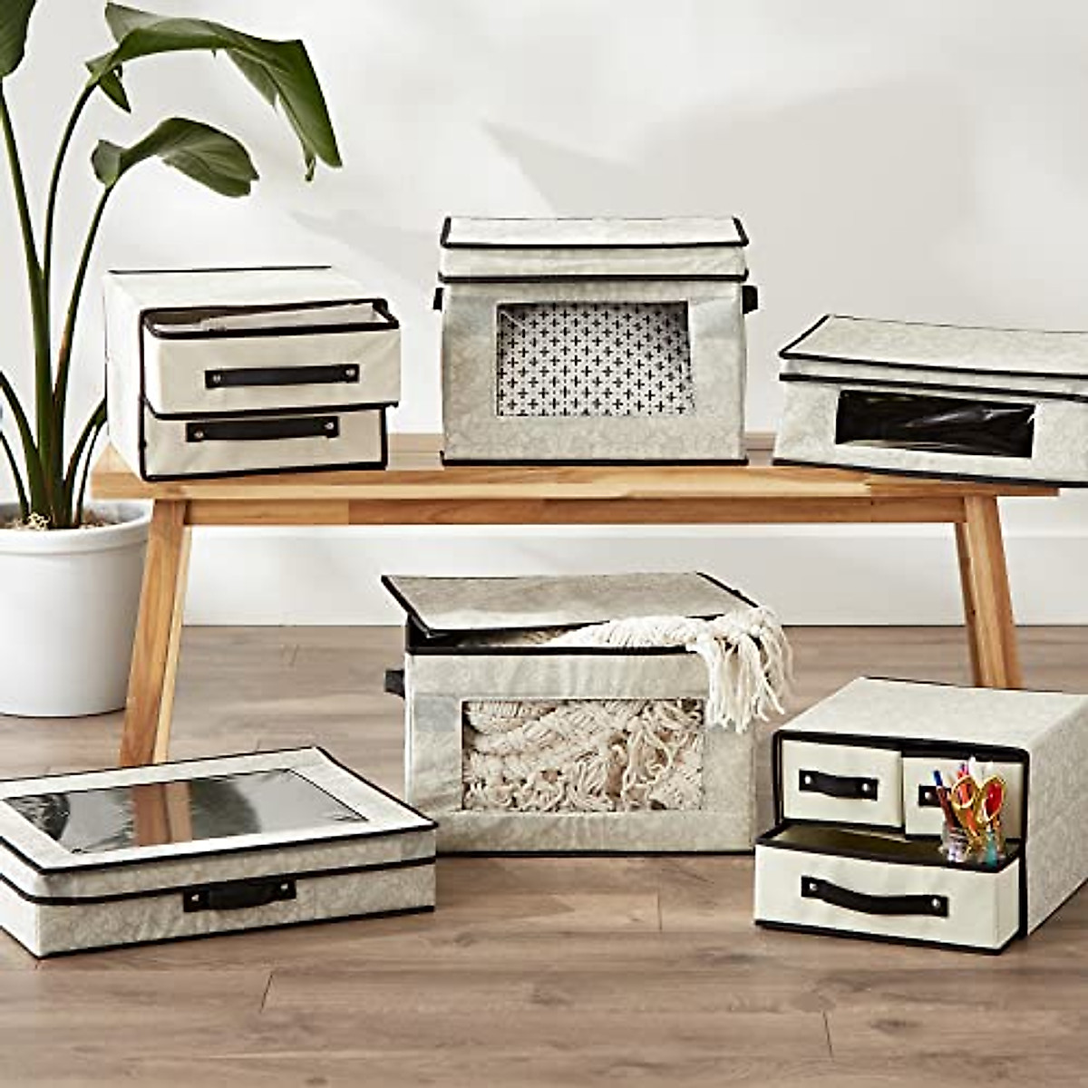 DII Breathable Closet Organizer, 3 Drawer, Damask