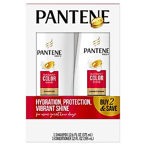 Pantene Pro-V Radiant Color Shine Shampoo and Conditioner Bundle Pack (Packaging May Vary)