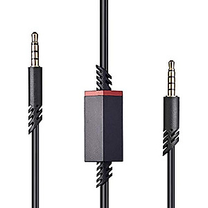 Astro A40 Kabel Ersatz Astro A10 Inline Mute Konsole Kabel kompatibel mit Astro A40 TR Gaming Headset (2 m/Schwarz)