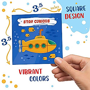 Party Profi Lunch Box Notes for Kids - 60 Fun Motivational and Cute Inspirational Thinking of You Cards for Boys Lunchbox