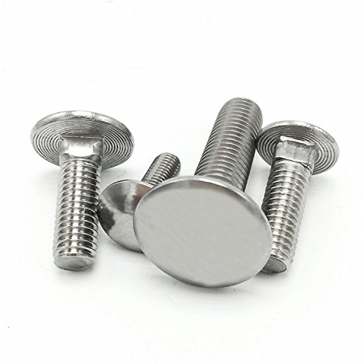 M8 x 20mm A2 Stainless Steel Carriage Bolt Coach Bolt,Right Hand Threads,Metric,8-Pieces