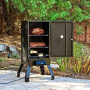 Masterbuilt MB20077618 Analog Electric Smoker with 2 Smoking Racks, 30 inch, Black